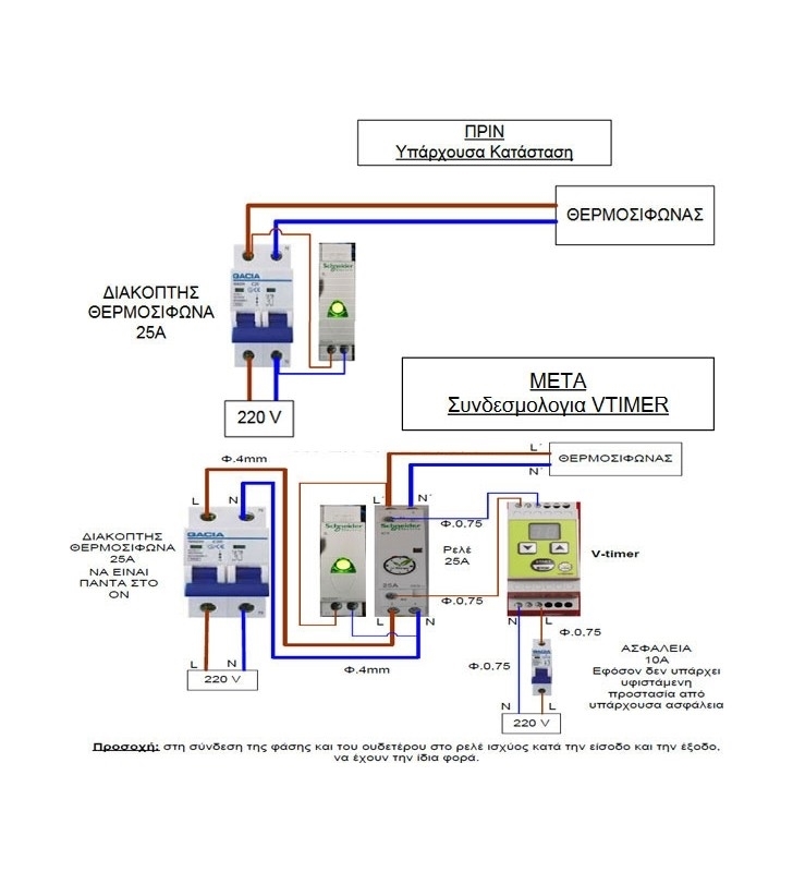 Proton Power & Light - Ψηφιακός Χρονοδιακόπτης Ράγας Αντίστροφης Μέτρησης Θερμοσίφωνα V-timer ...