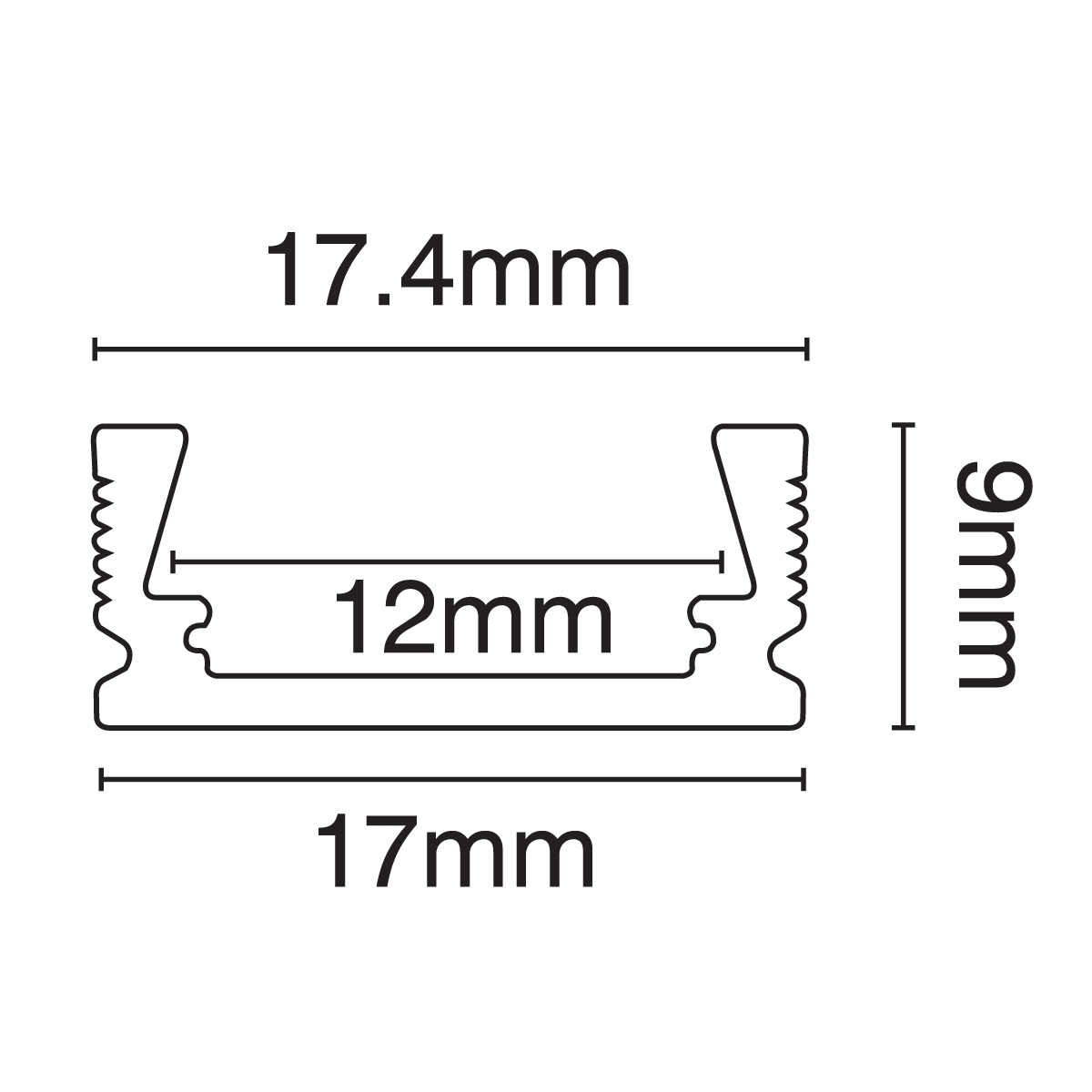 Proton Power & Light - Προφιλ Αλουμινιου Vk/01/Al VK Lighting 75165-161264