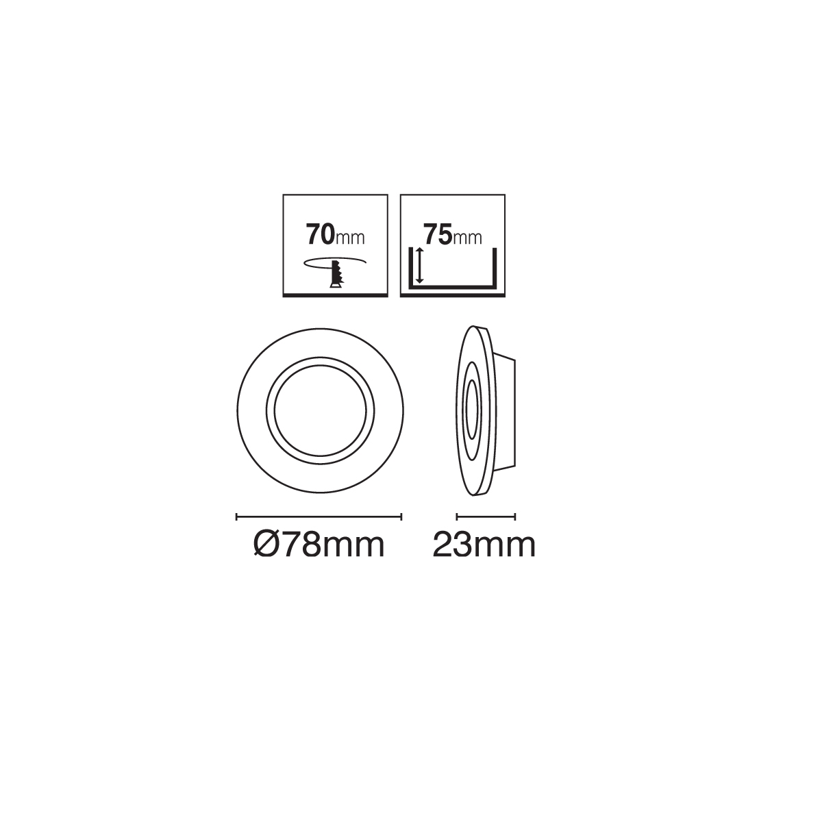 Proton Power & Light - Σποτ Στρογγυλο Σταθερο Gu10 Λευκο Vk/03010G/W VK ...