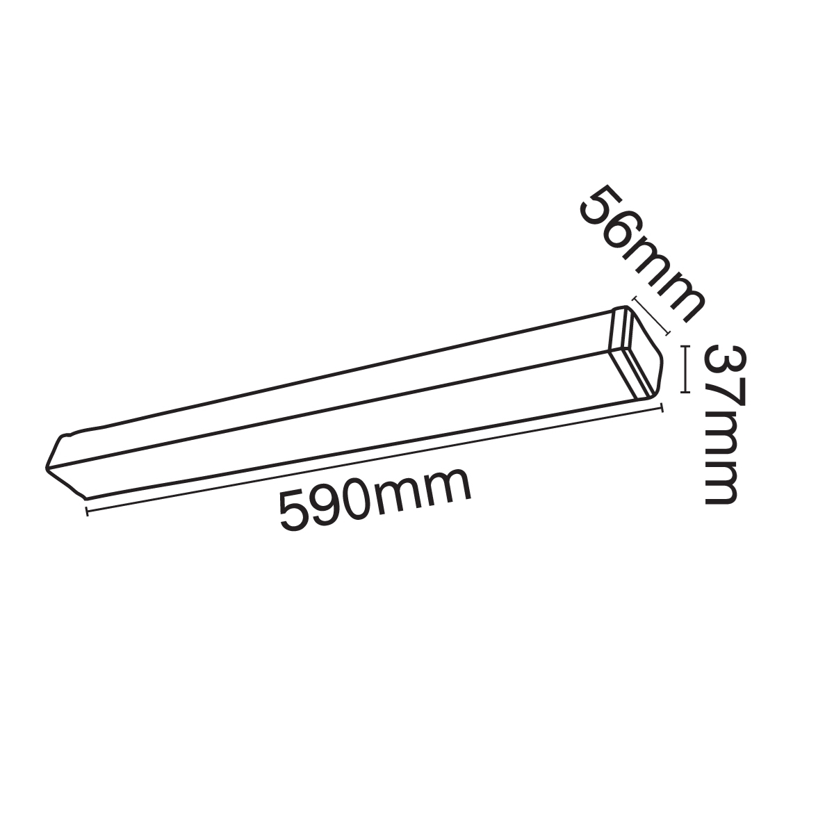 Proton Power & Light - Φωτιστικο Μπανιου Αλουμ. Led 14W 3000K Χρωμιο Vk ...