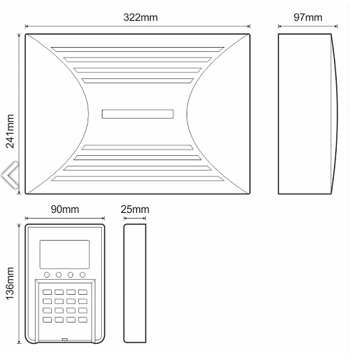 Proton Power & Light - Bs-468/A/Keypad Πίνακας Συναγερμού 8 ζωνών Με Το ...