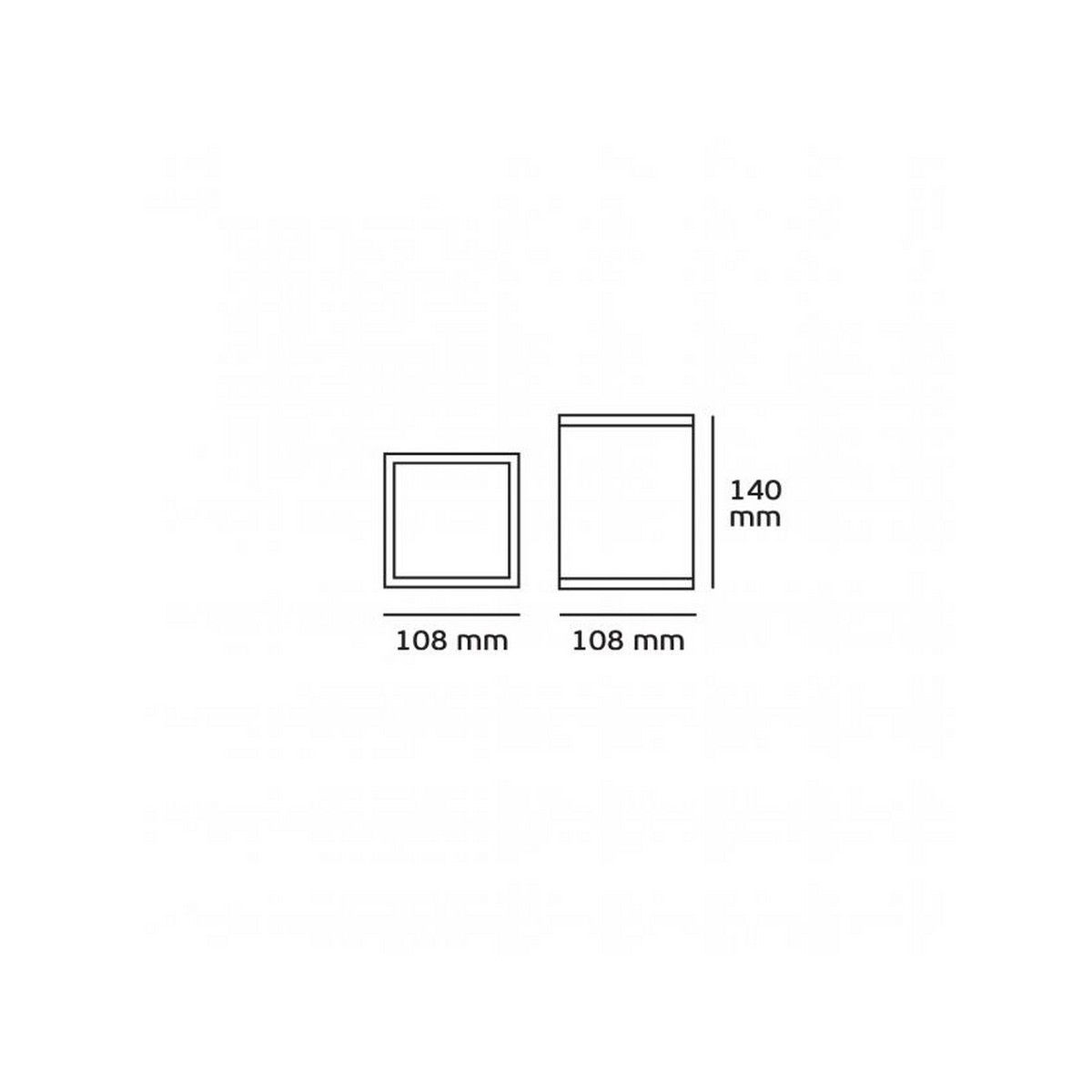 Proton Power & Light - Απλικα Αλ.Τετραγ Οροφης Μαυρη E27 Max 60W Ip54 ...