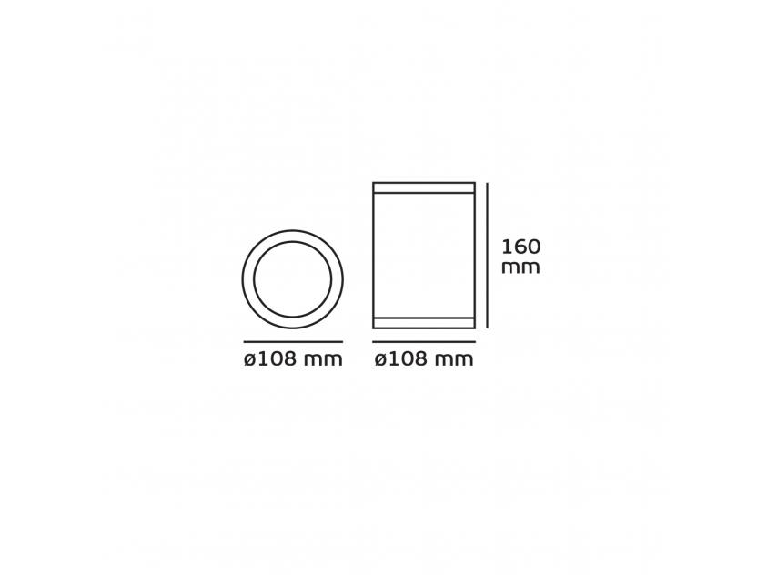 Proton Power & Light - Απλικα Αλουμινιου Οροφης Μαυρη E27 Max 60W Ip54 ...