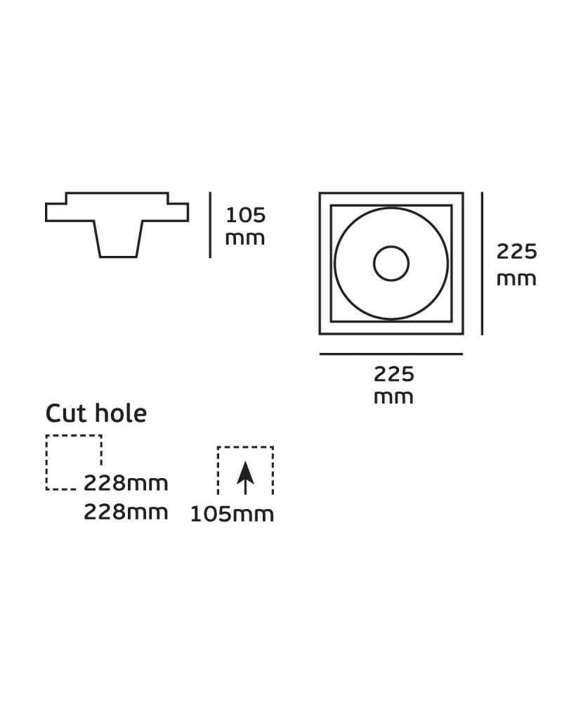 Proton Power & Light - Γυψινο Φωτ.Trimless Downlight Gu10 Λευκο Vk ...