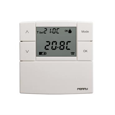 Proton Power & Light - Θερμοστατης Χωρου με Οθονη Λευκος TE530B Perry ...
